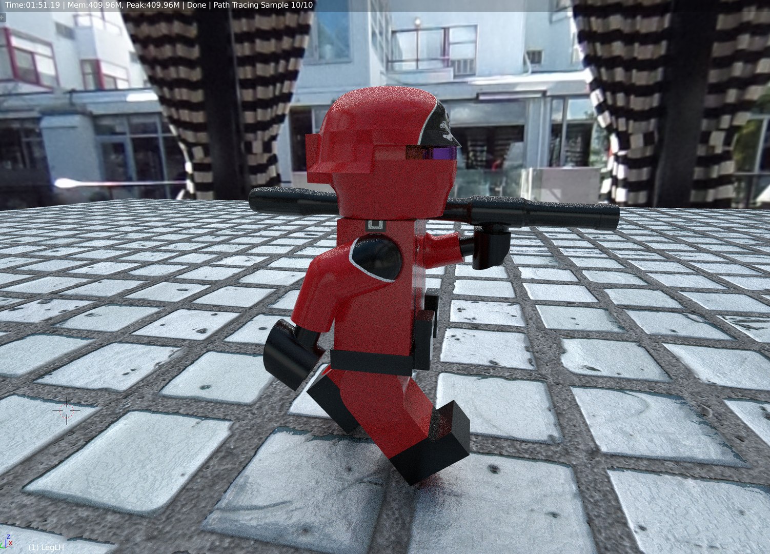 blend lego red shadow figures