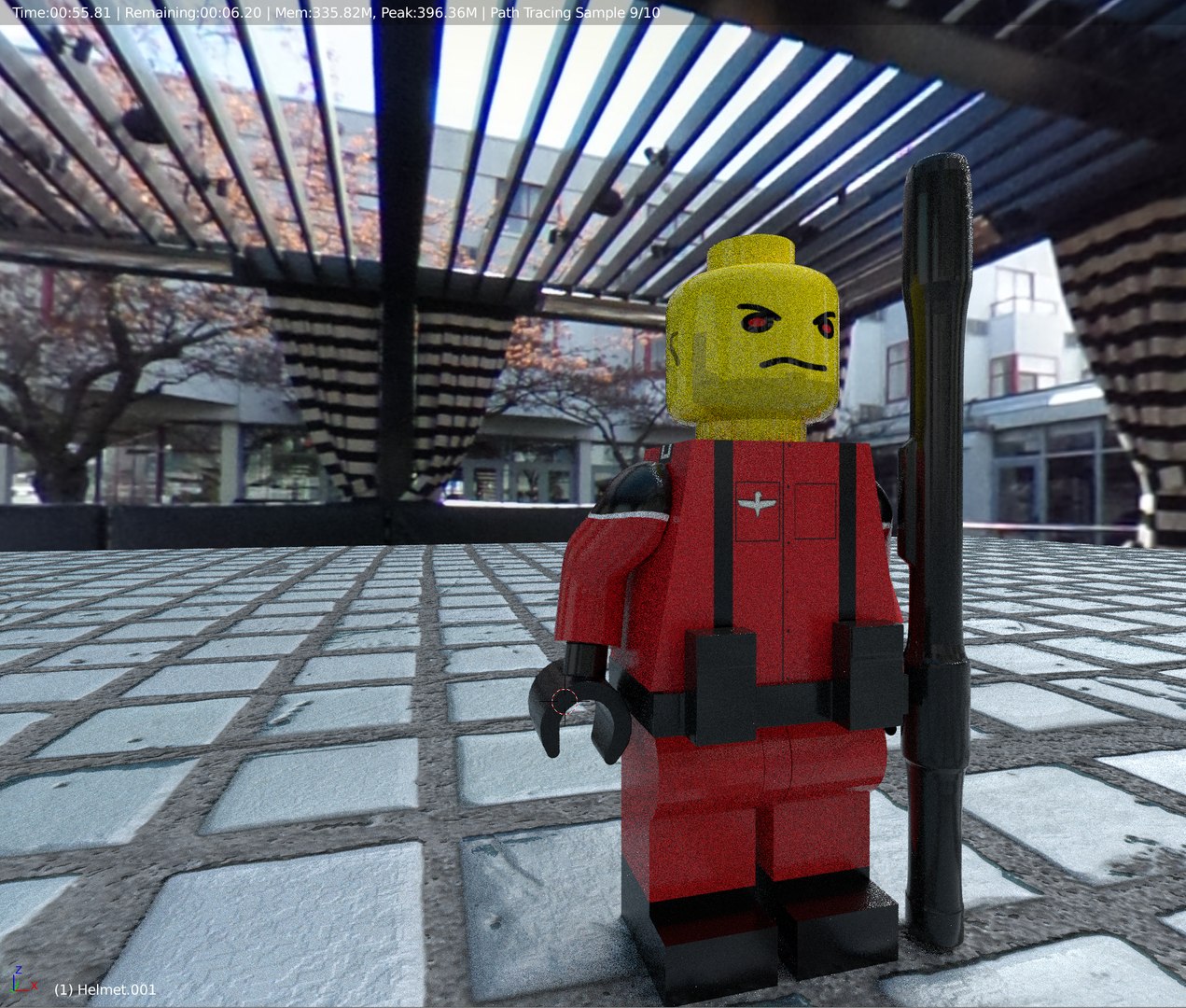 blend lego red shadow figures