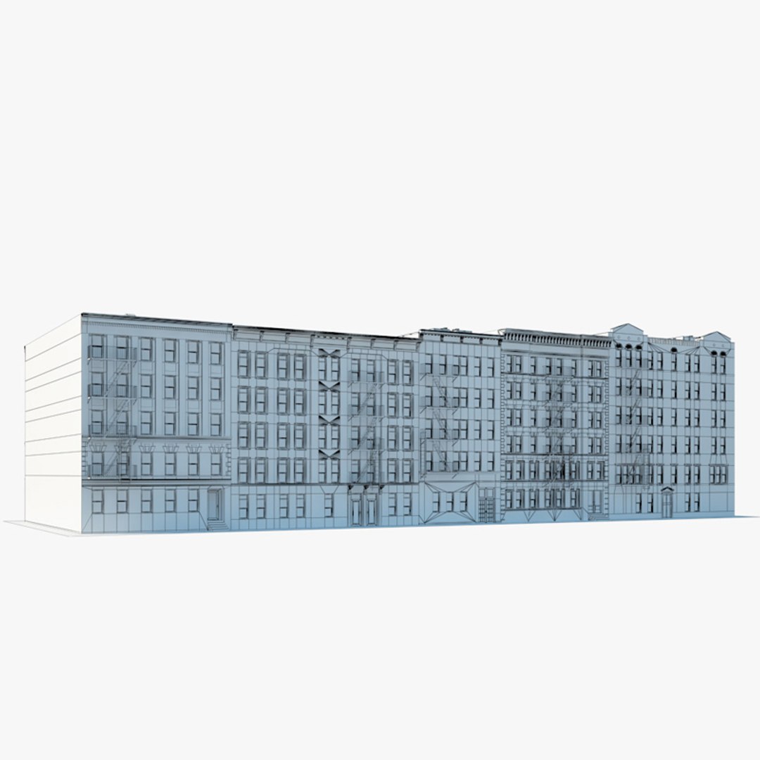 Brick buildings 3D - TurboSquid 1719563