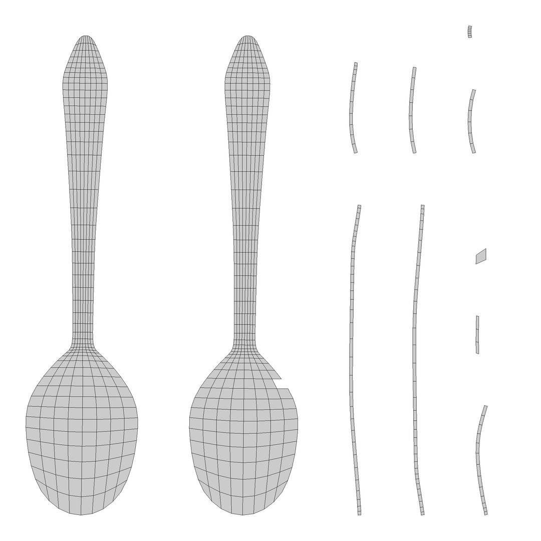 3D Table Spoon Model - TurboSquid 1950596