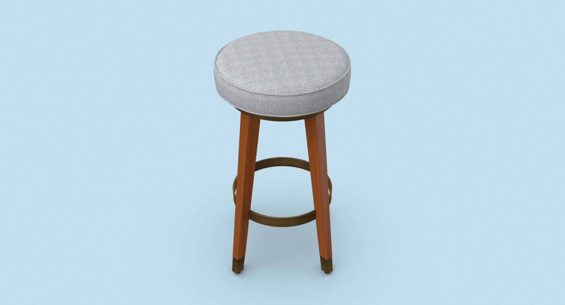 3D Mid-century-modern-bar-stool Model - TurboSquid 1252308