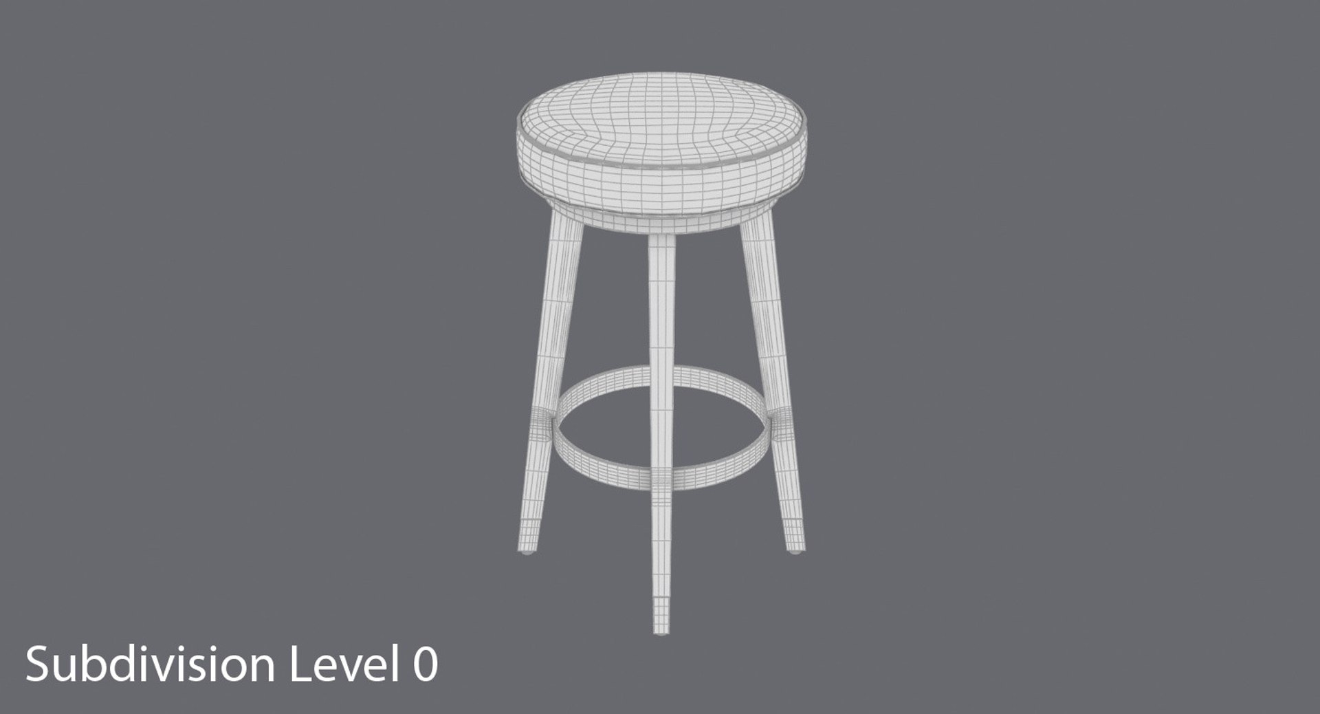 3D Mid-century-modern-bar-stool Model - TurboSquid 1252308
