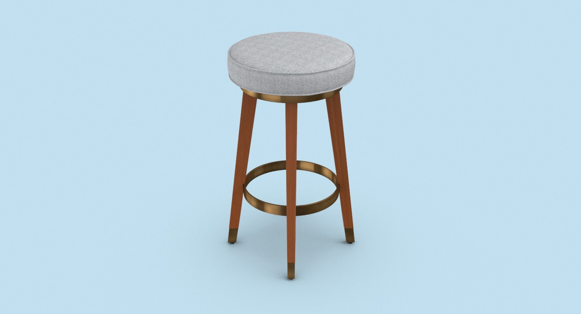 3D Mid-century-modern-bar-stool Model - TurboSquid 1252308