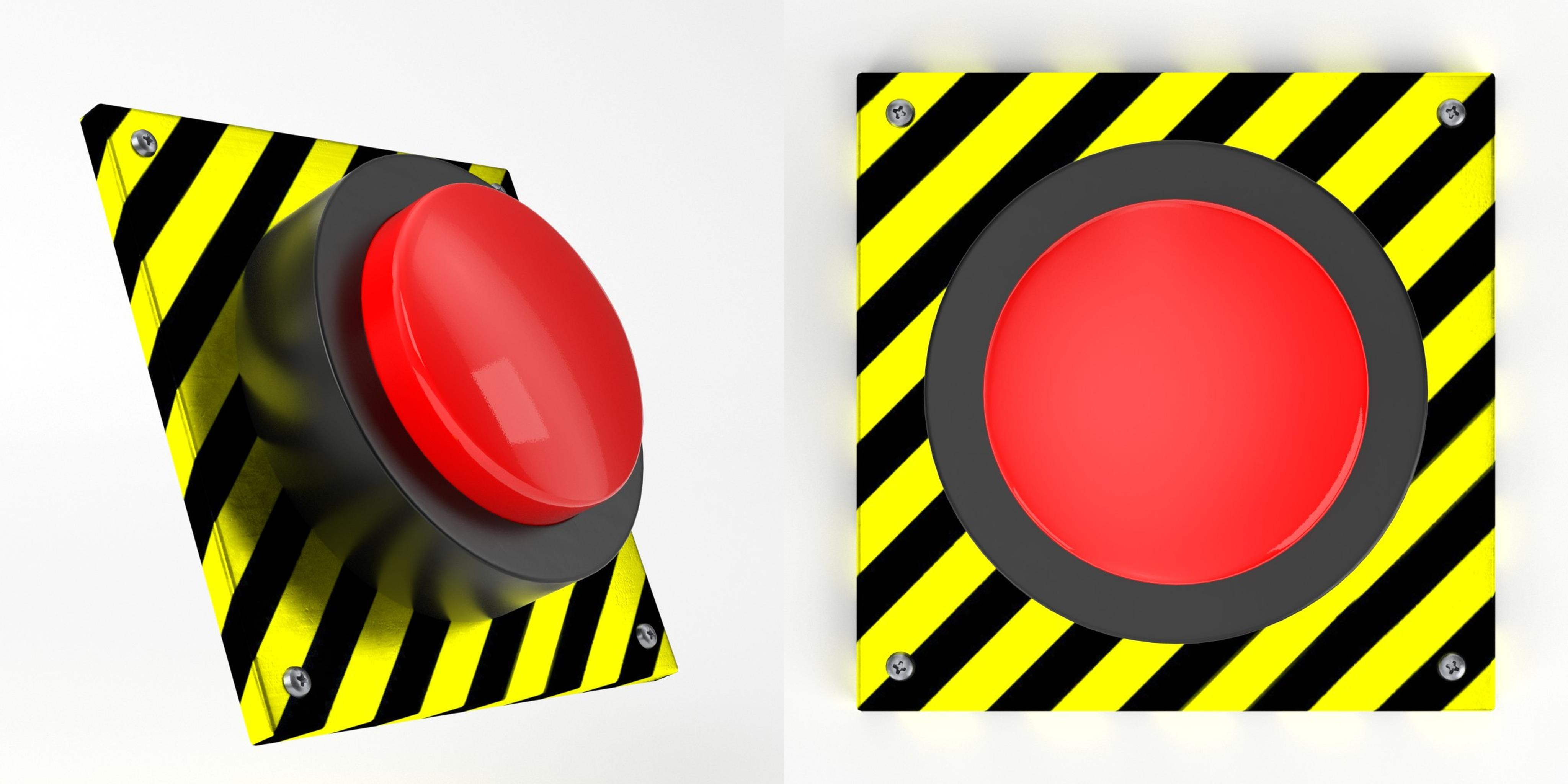Big red button 3D - TurboSquid 1476014