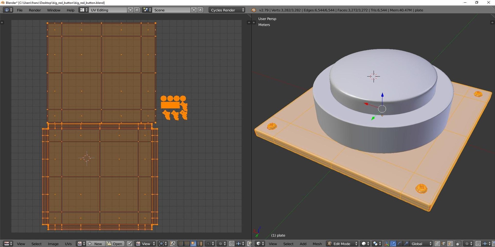 Big Red Button 3D - TurboSquid 1476014