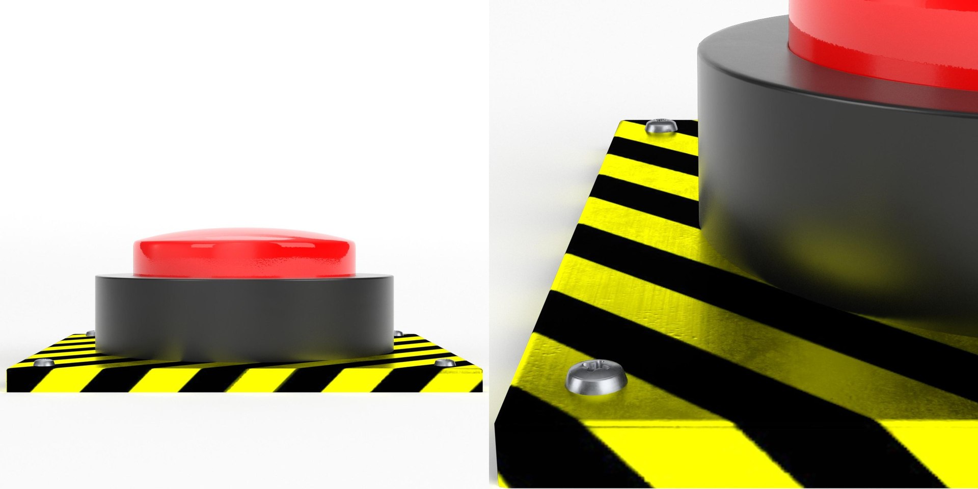 Big Red Button 3D - TurboSquid 1476014