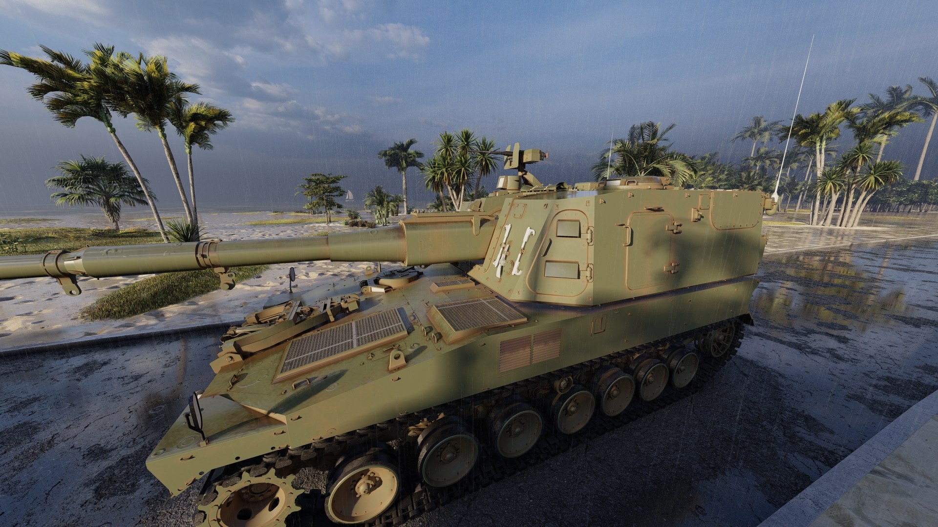 TANK TYPE 99 155mm 3D Model - TurboSquid 2265343