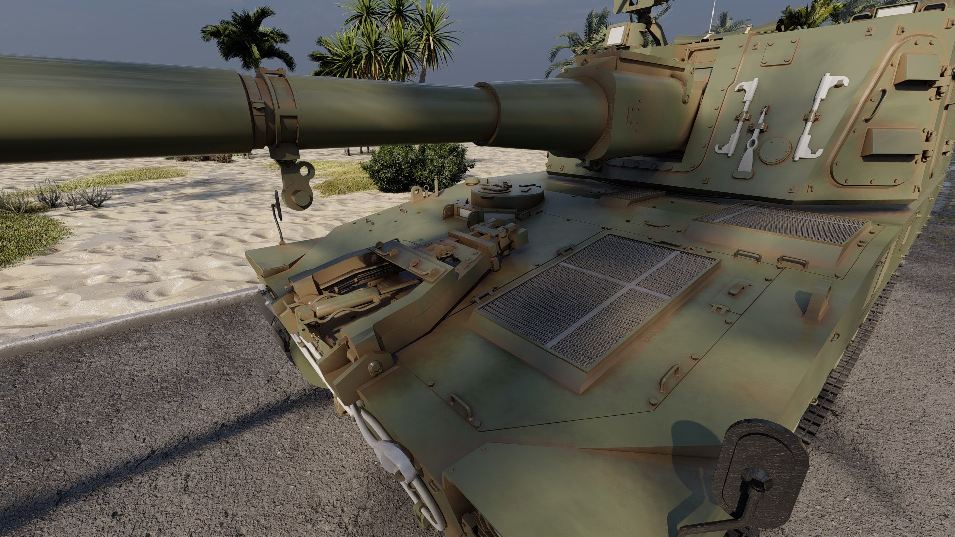 TANK TYPE 99 155mm 3D Model - TurboSquid 2265343
