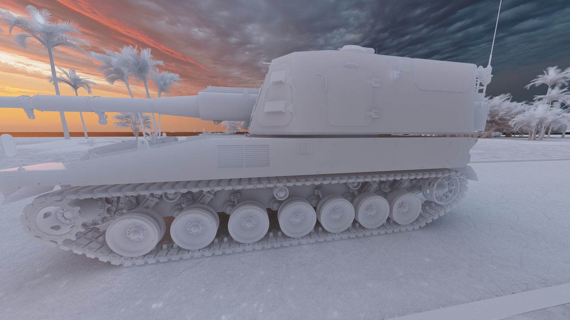 TANK TYPE 99 155mm 3D Model - TurboSquid 2265343