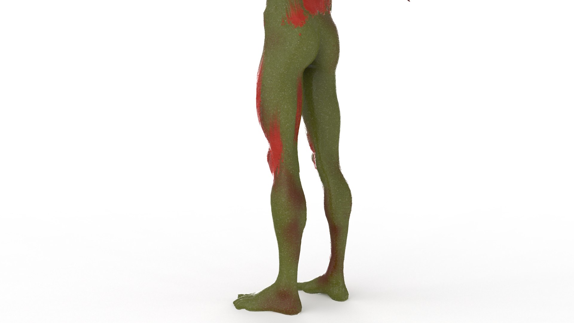 Realistic zombie character body 3D model - TurboSquid 1239758