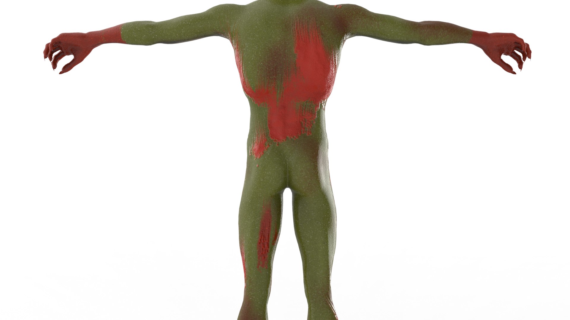 Realistic zombie character body 3D model - TurboSquid 1239758