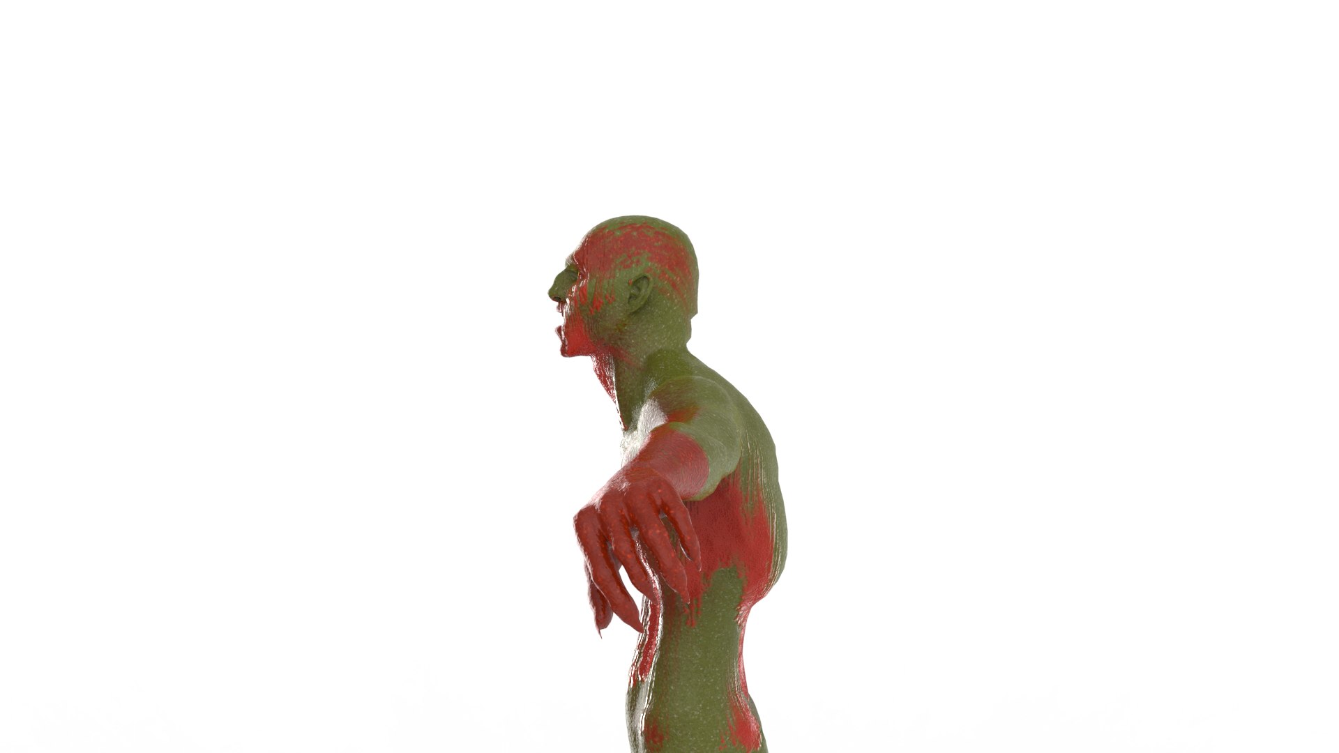 Realistic Zombie Character Body 3D Model - TurboSquid 1239758