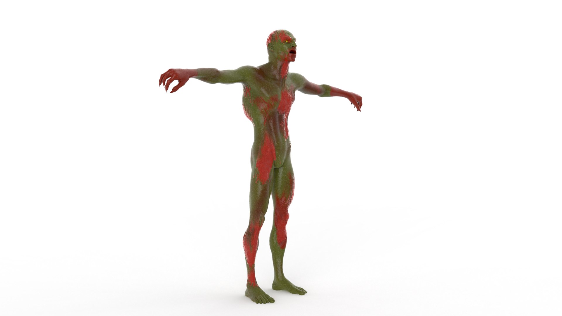 Realistic Zombie Character Body 3D Model - TurboSquid 1239758