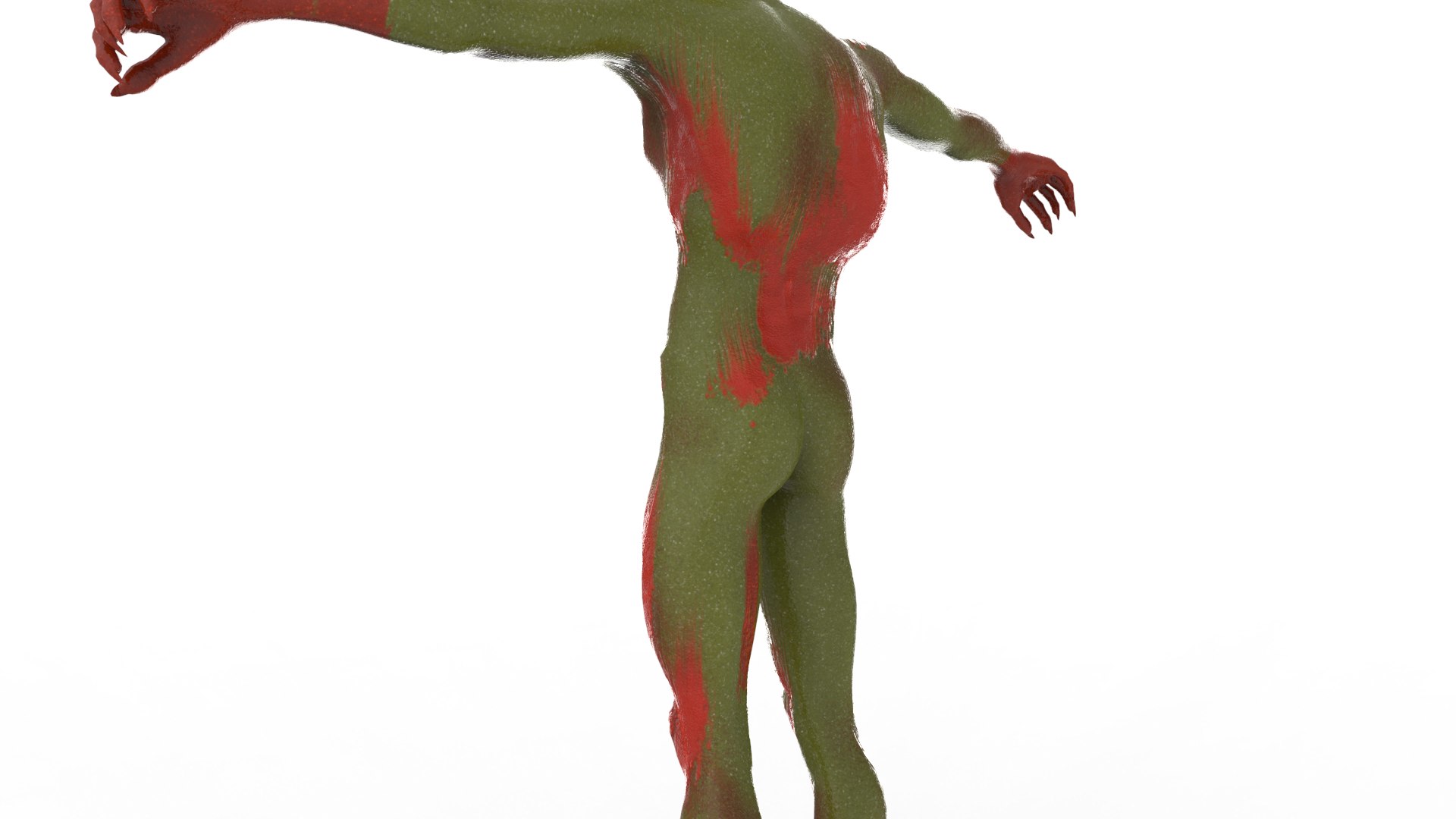 Realistic zombie character body 3D model - TurboSquid 1239758