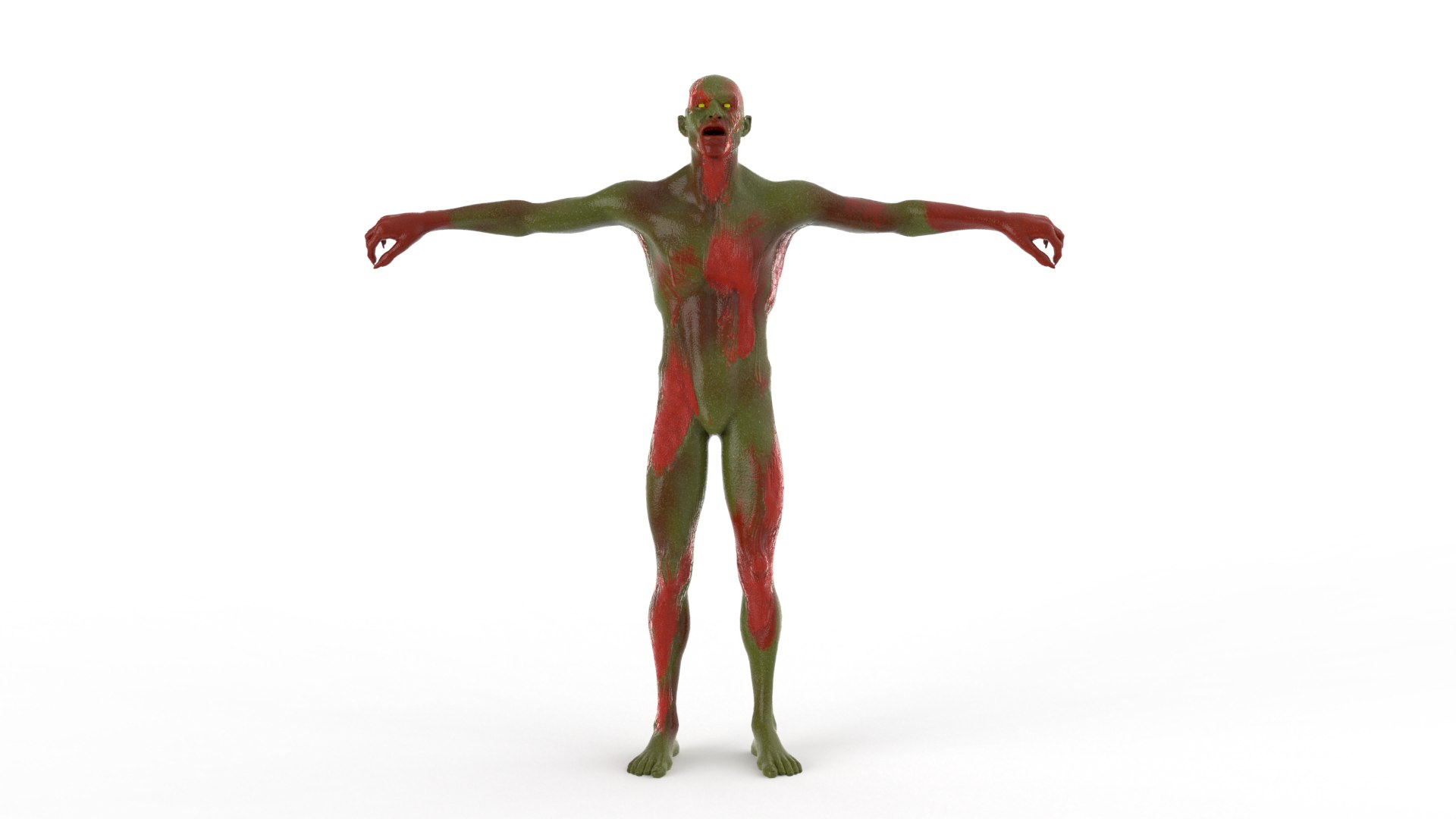 Realistic Zombie Character Body 3D Model - TurboSquid 1239758