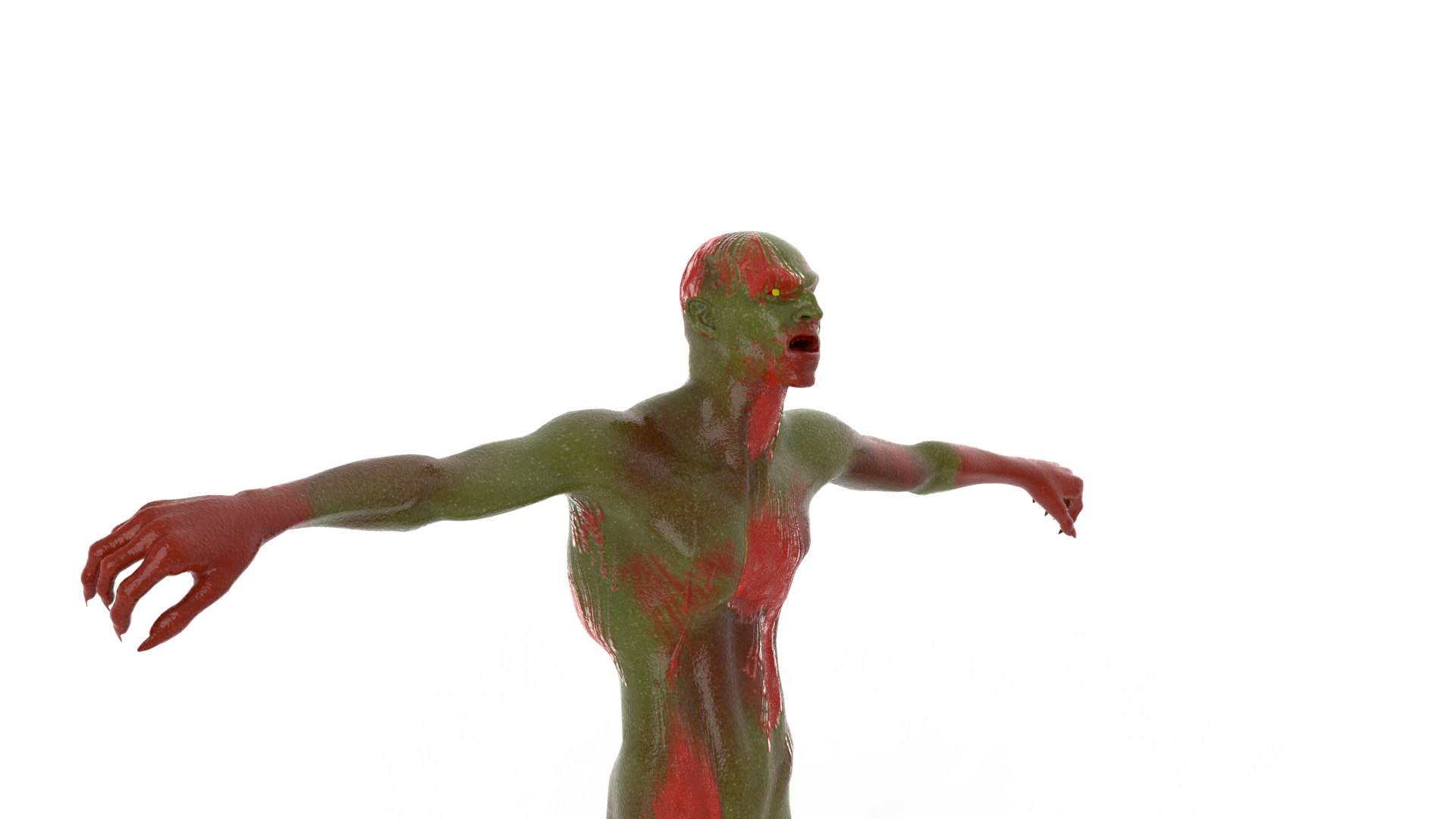 Realistic Zombie Character Body 3D Model - TurboSquid 1239758