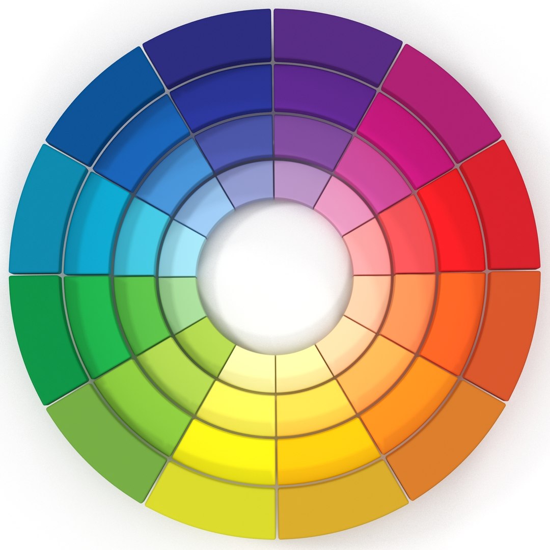 3d Color Wheel Model