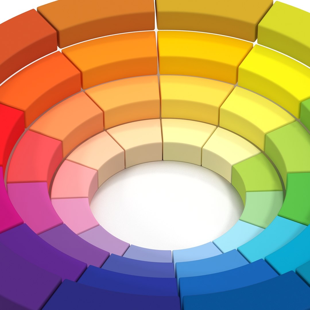 3d Color Wheel Model