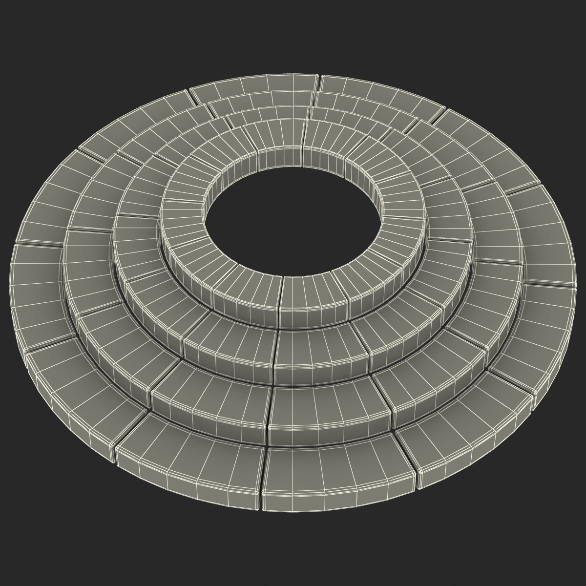 3d color wheel model