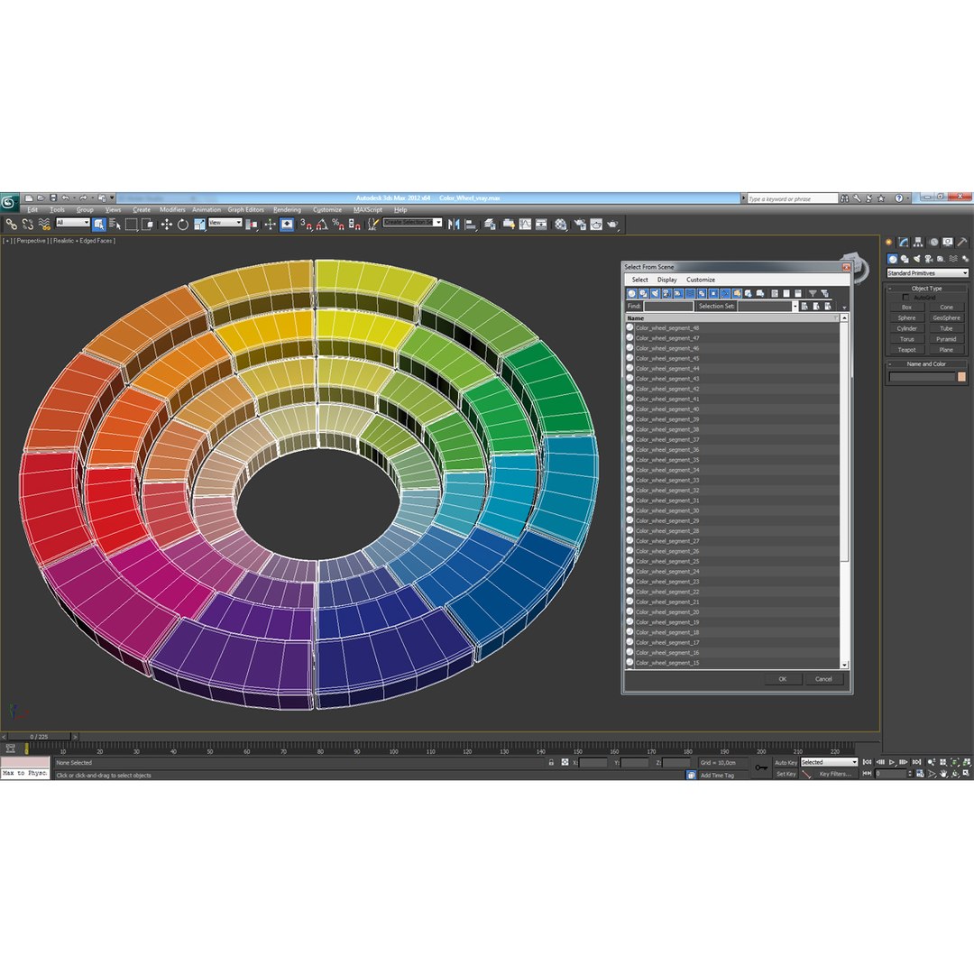 3d Color Wheel Model