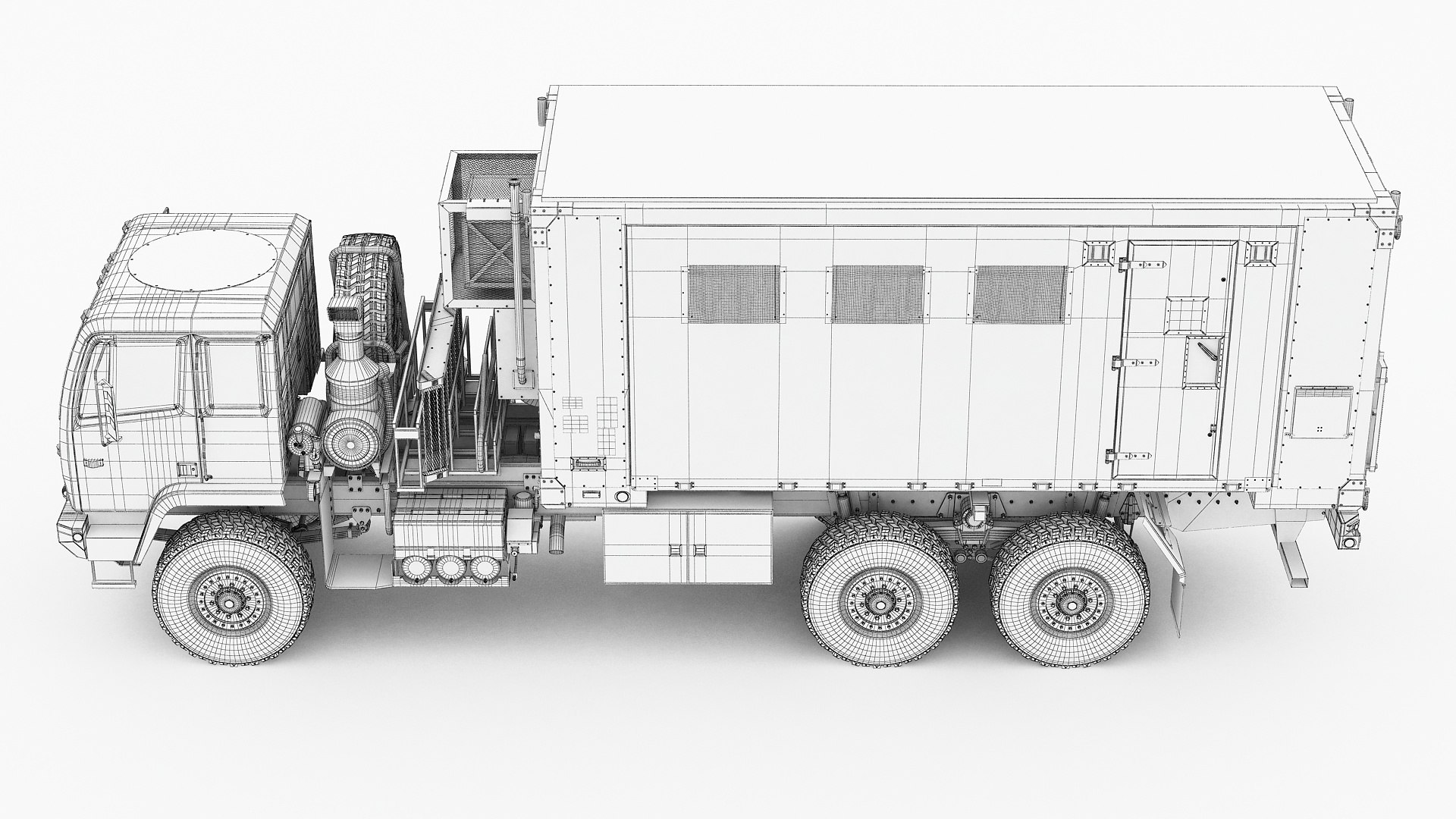 M1087 Expansible Van Truck model - TurboSquid 2059135