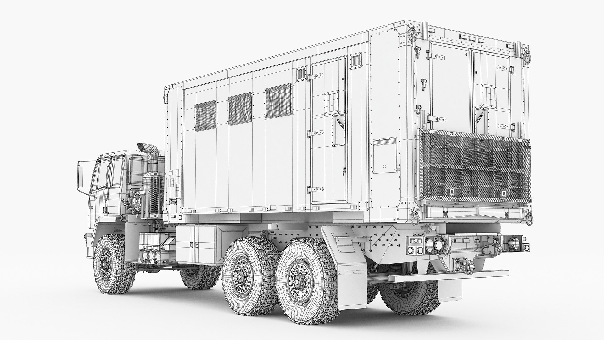 M1087 Expansible Van Truck model - TurboSquid 2059135