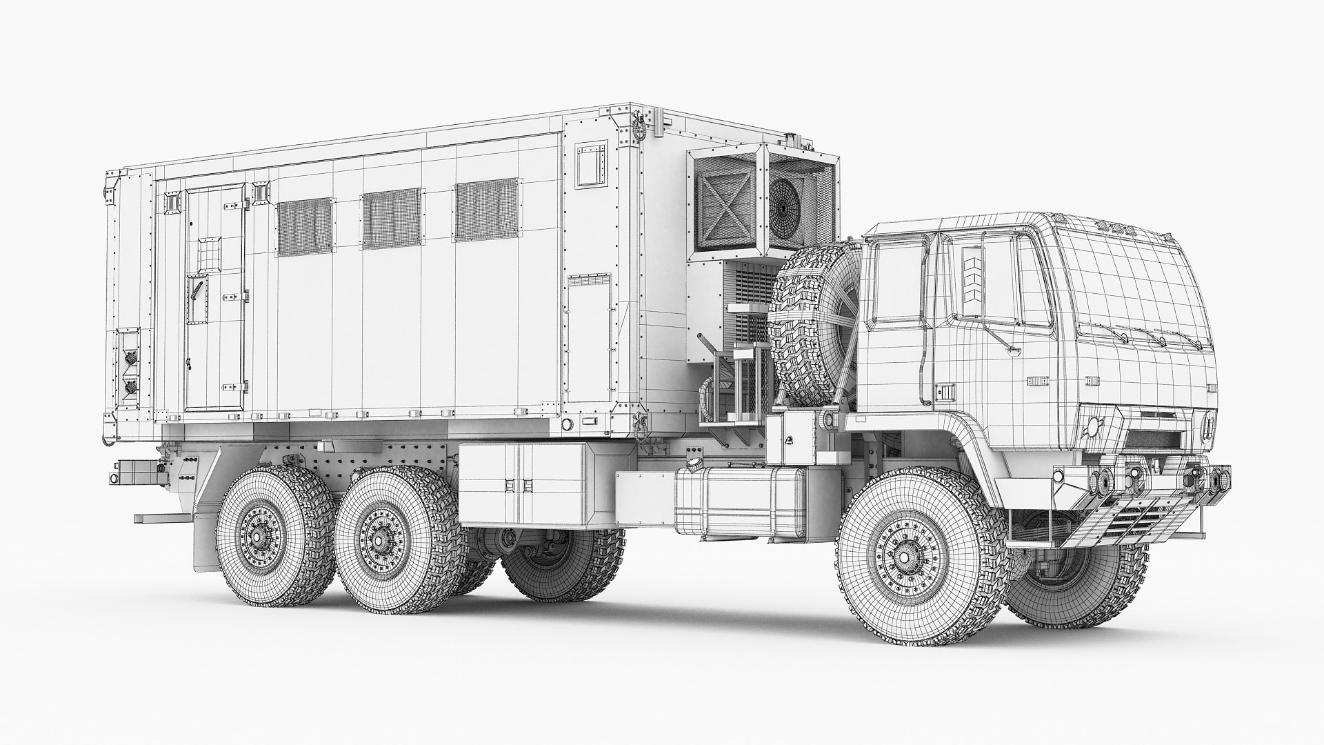 M1087 Expansible Van Truck model - TurboSquid 2059135