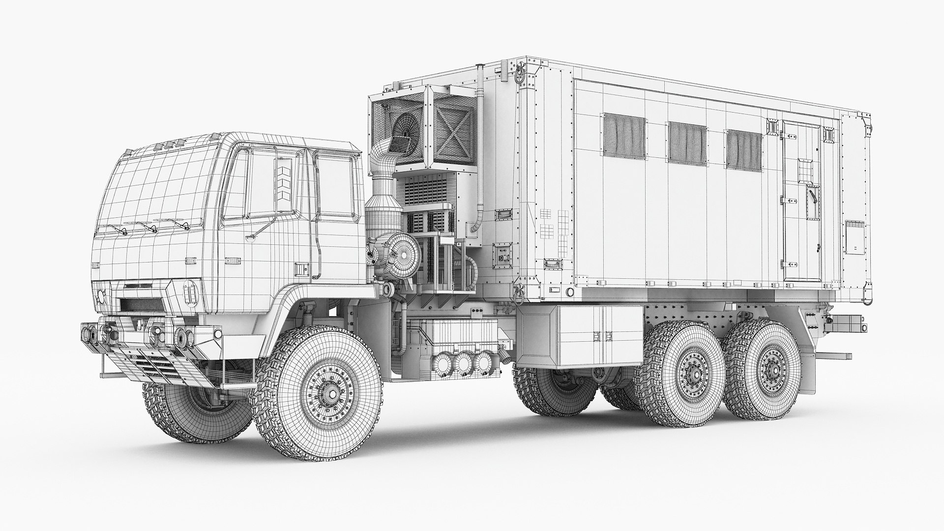 M1087 Expansible Van Truck model - TurboSquid 2059135