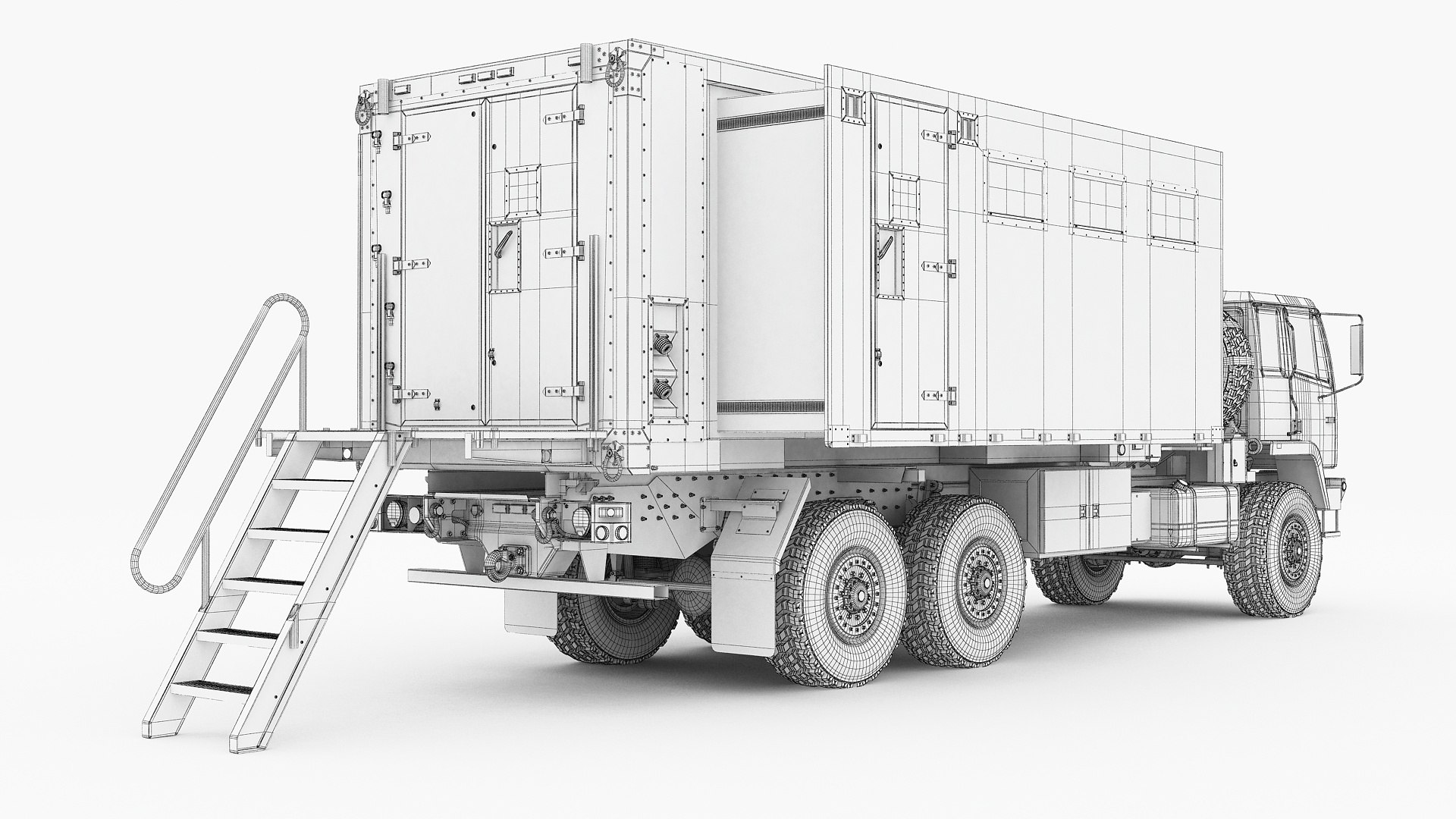 M1087 Expansible Van Truck model - TurboSquid 2059135