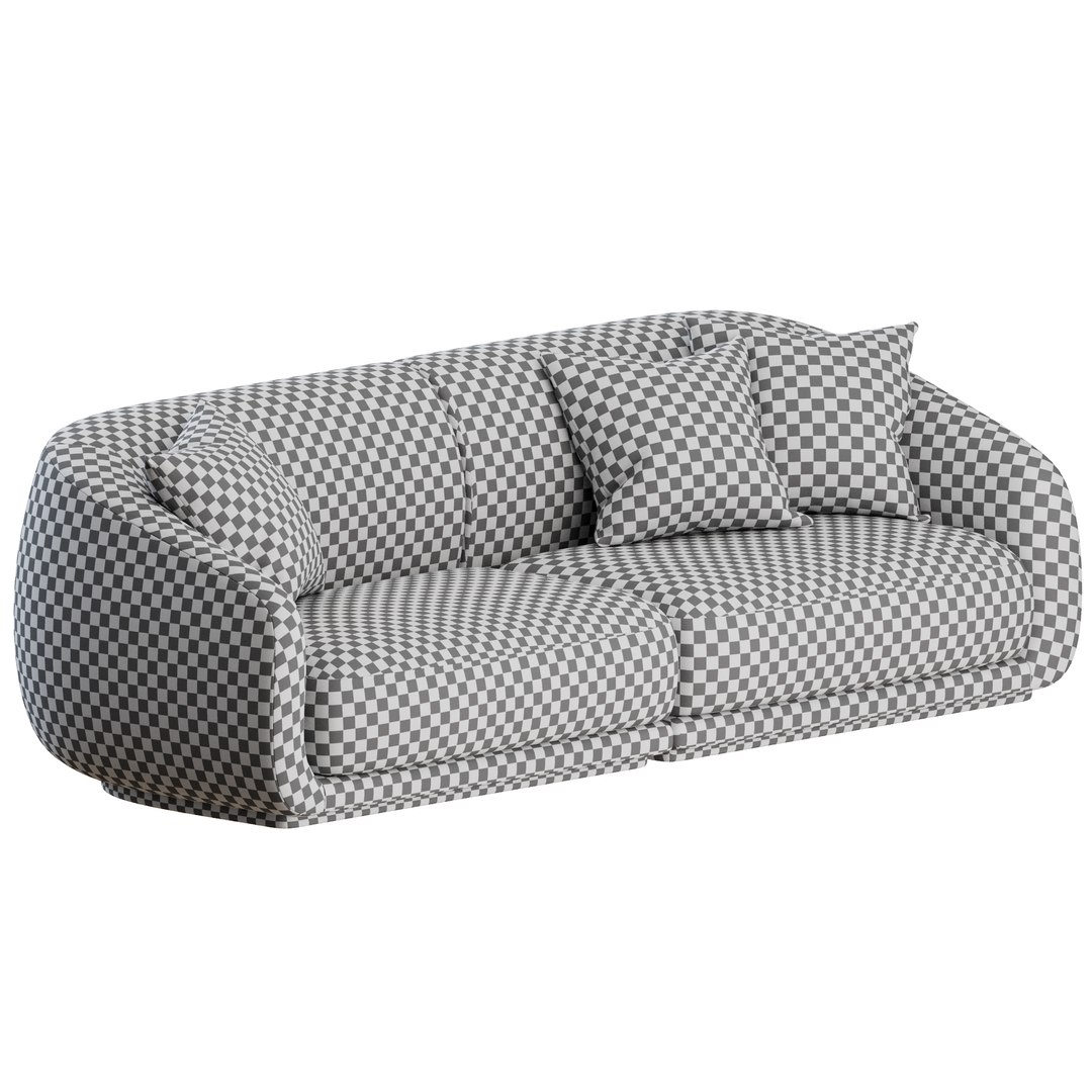 Montholon 2 Seater Sofa by Wendelbo 3D model - TurboSquid 2080503