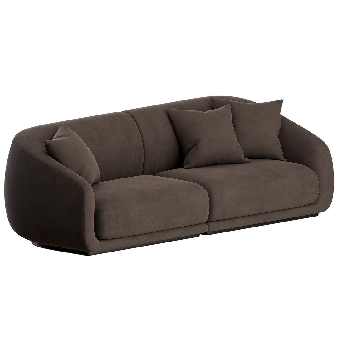 Montholon 2 Seater Sofa by Wendelbo 3D model - TurboSquid 2080503