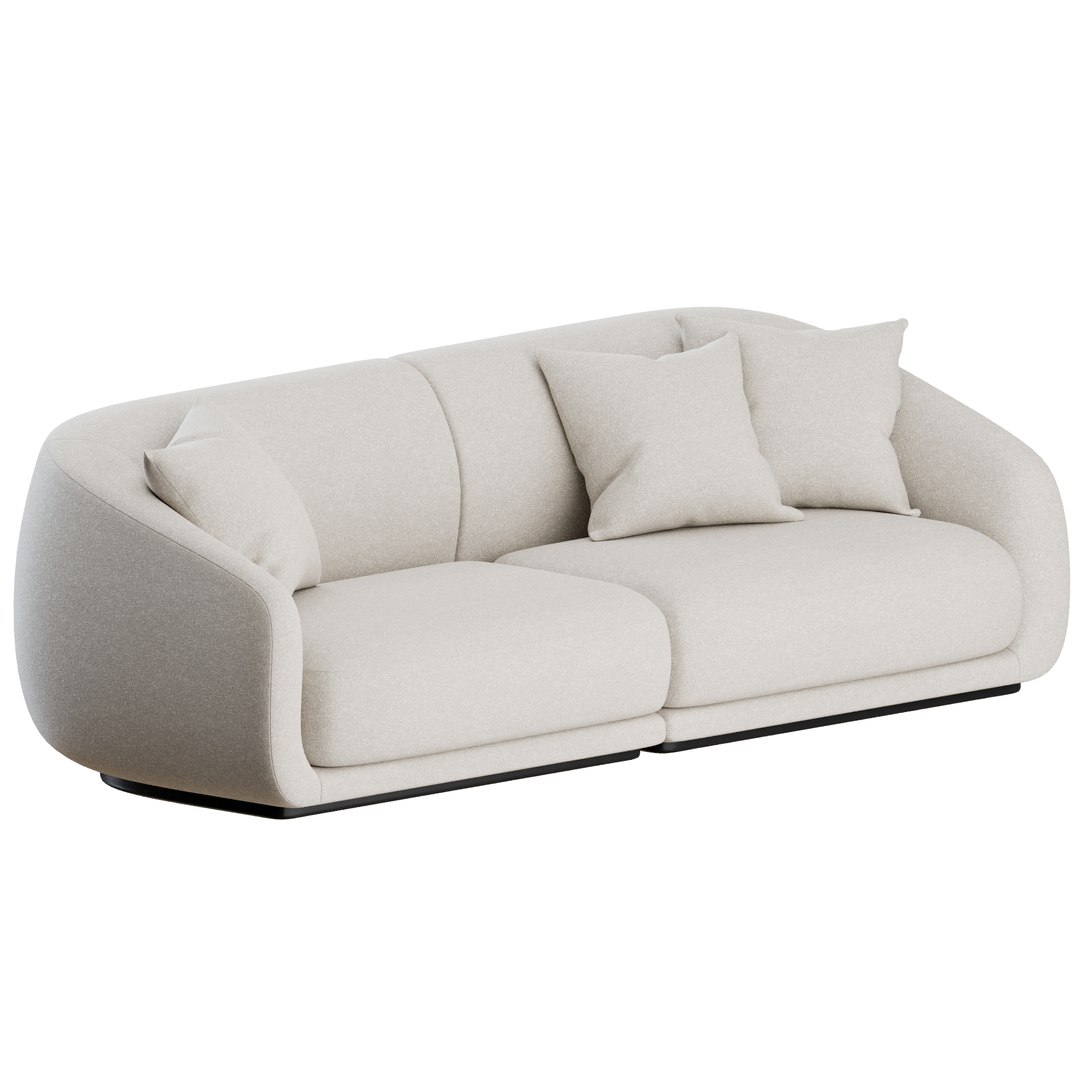 Montholon 2 Seater Sofa by Wendelbo 3D model - TurboSquid 2080503