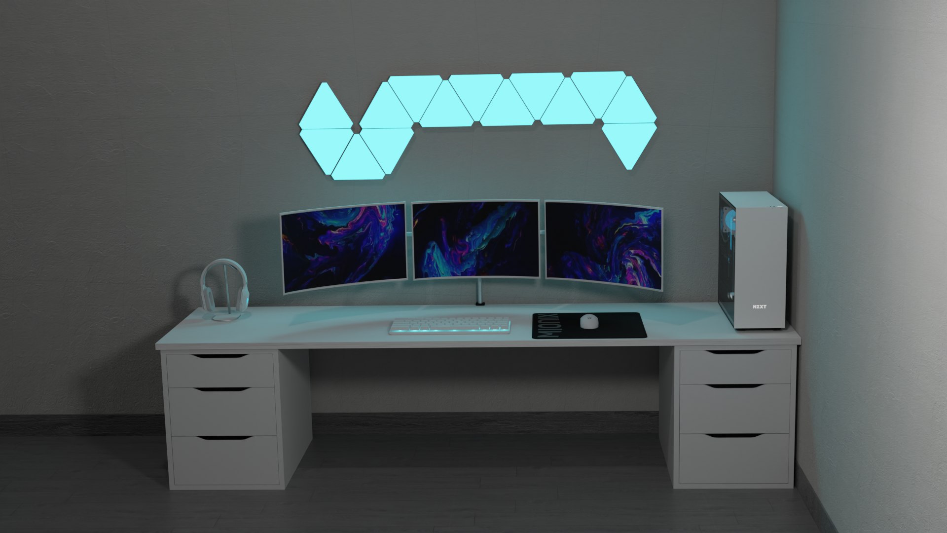 3D Model PC GAMING AND SET UP - TurboSquid 2108101