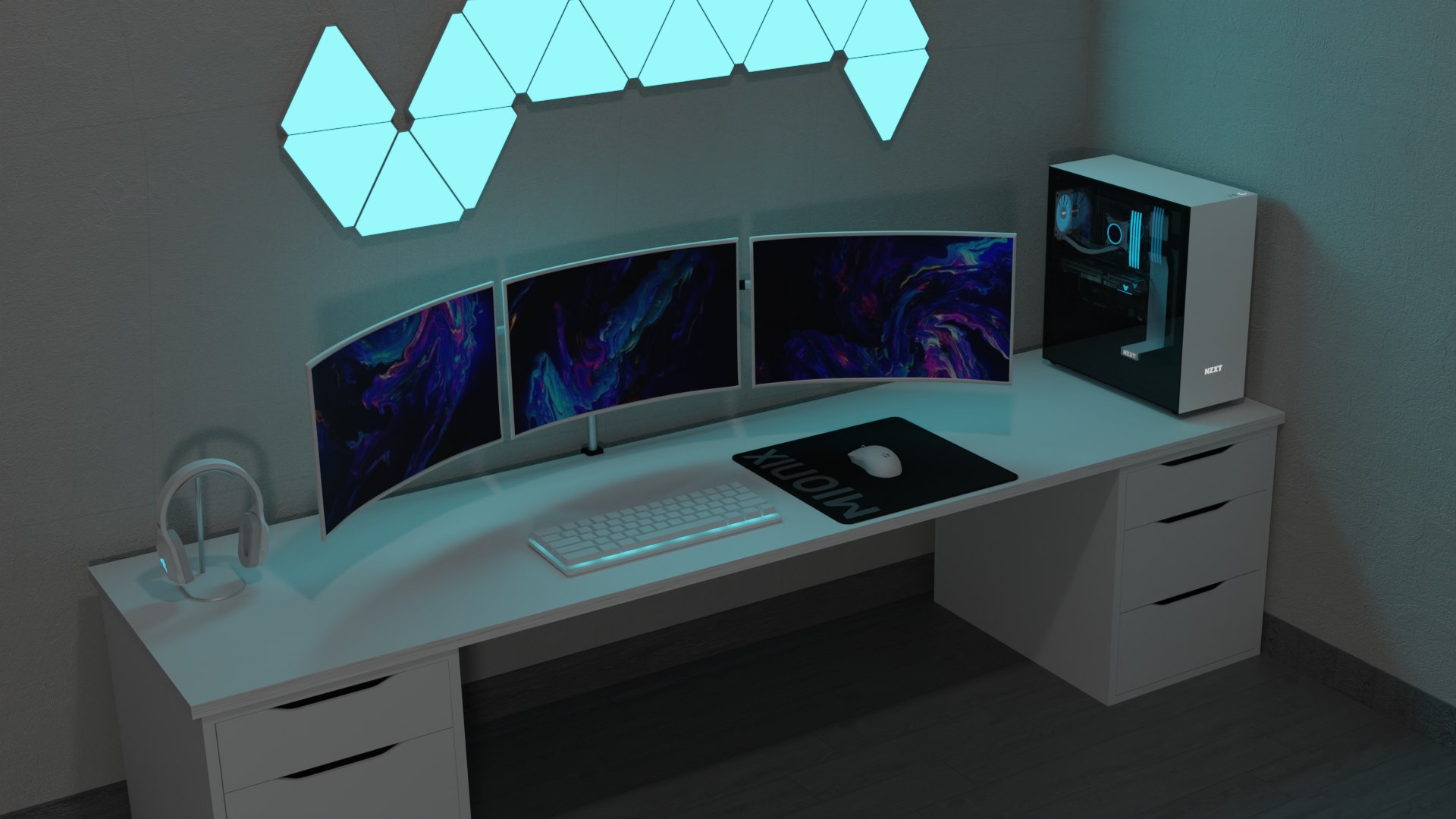 3D Model PC GAMING AND SET UP - TurboSquid 2108101