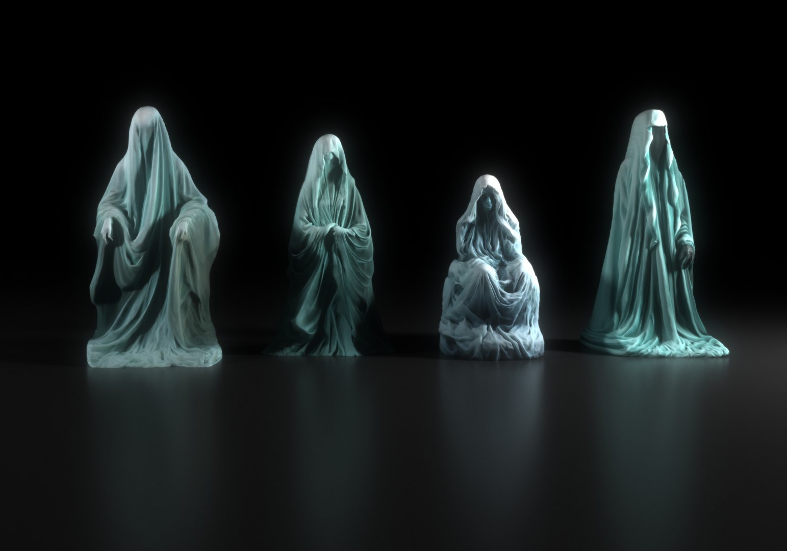 Ghost Pack 4 3D Model - TurboSquid 2092239