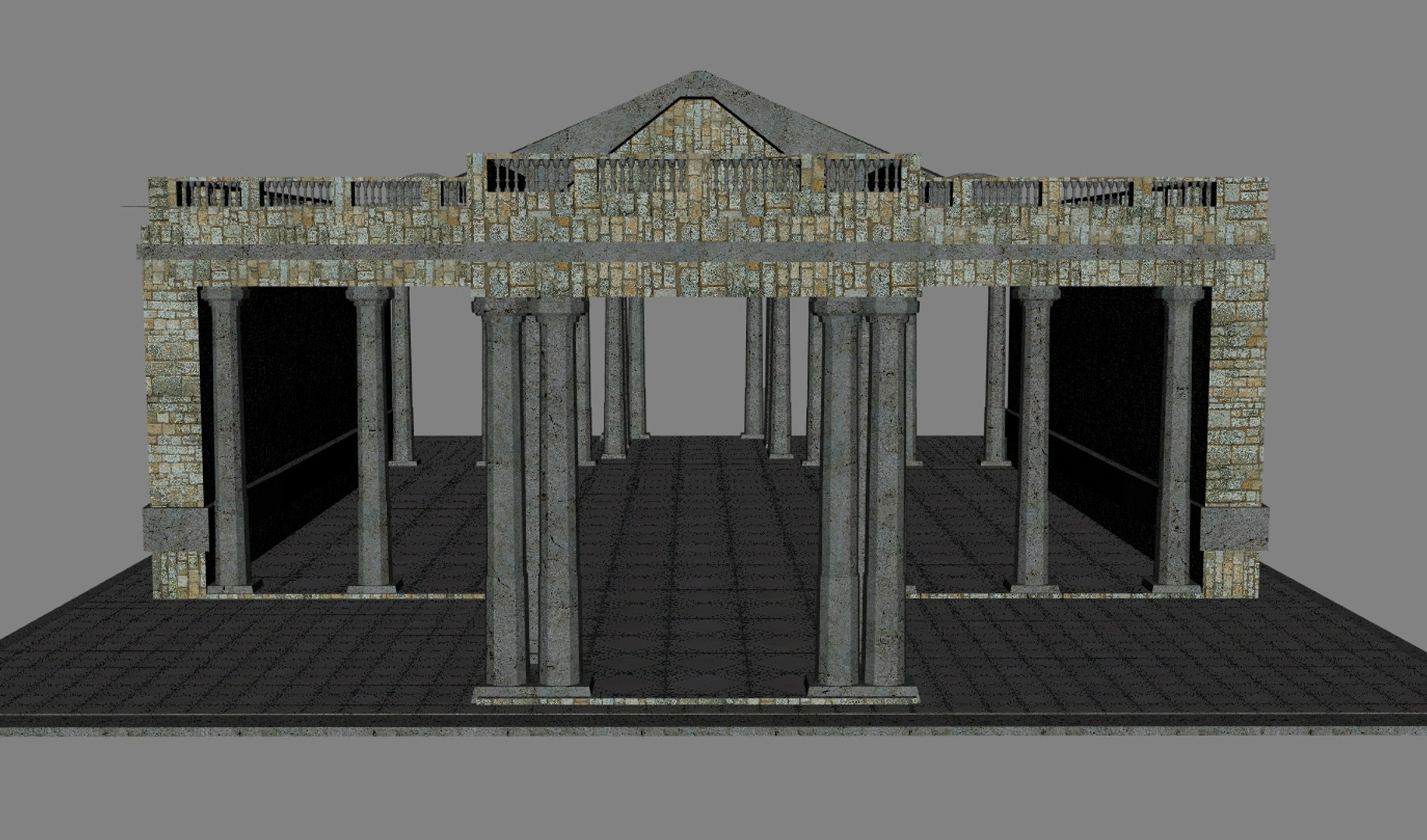 3D model greek structure - TurboSquid 1166374