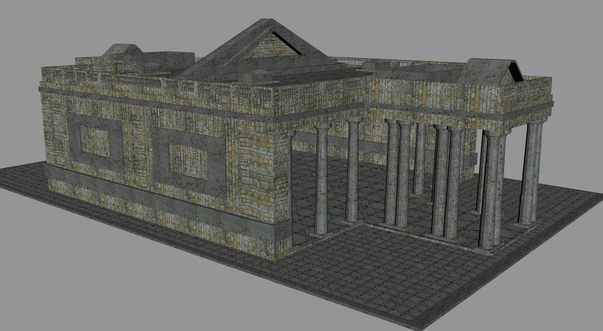 3D model greek structure - TurboSquid 1166374