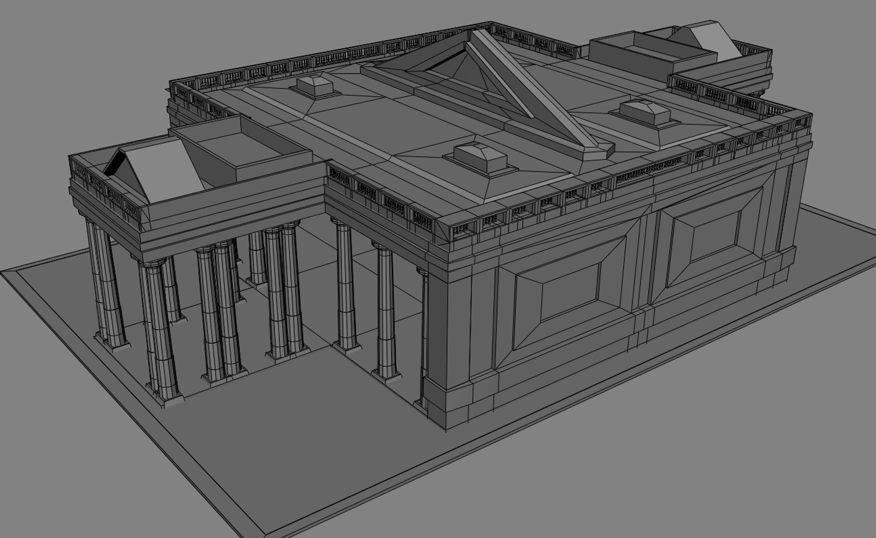 3D model greek structure - TurboSquid 1166374