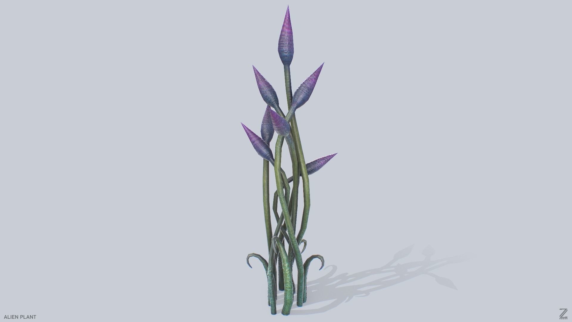 3D Alien Plant Model - TurboSquid 2234129