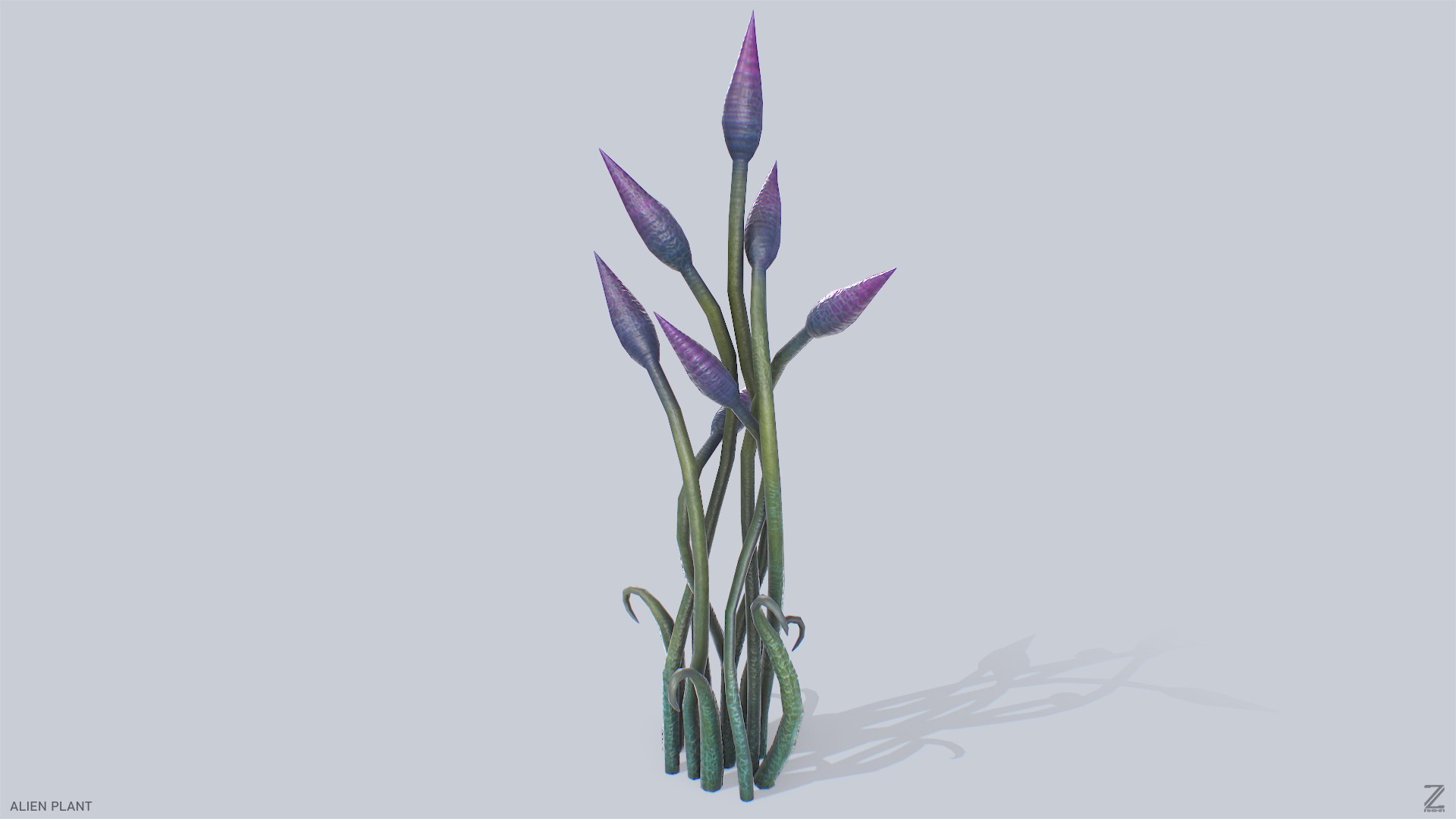 3D Alien Plant Model - TurboSquid 2234129