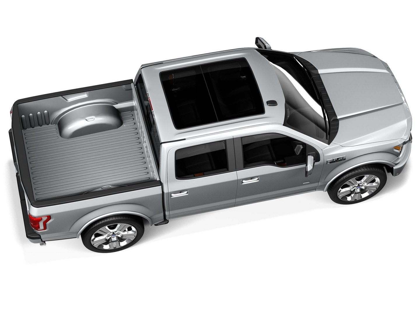 3D Ford F-150 Crew Cab Limited 2016 Model - TurboSquid 2222135