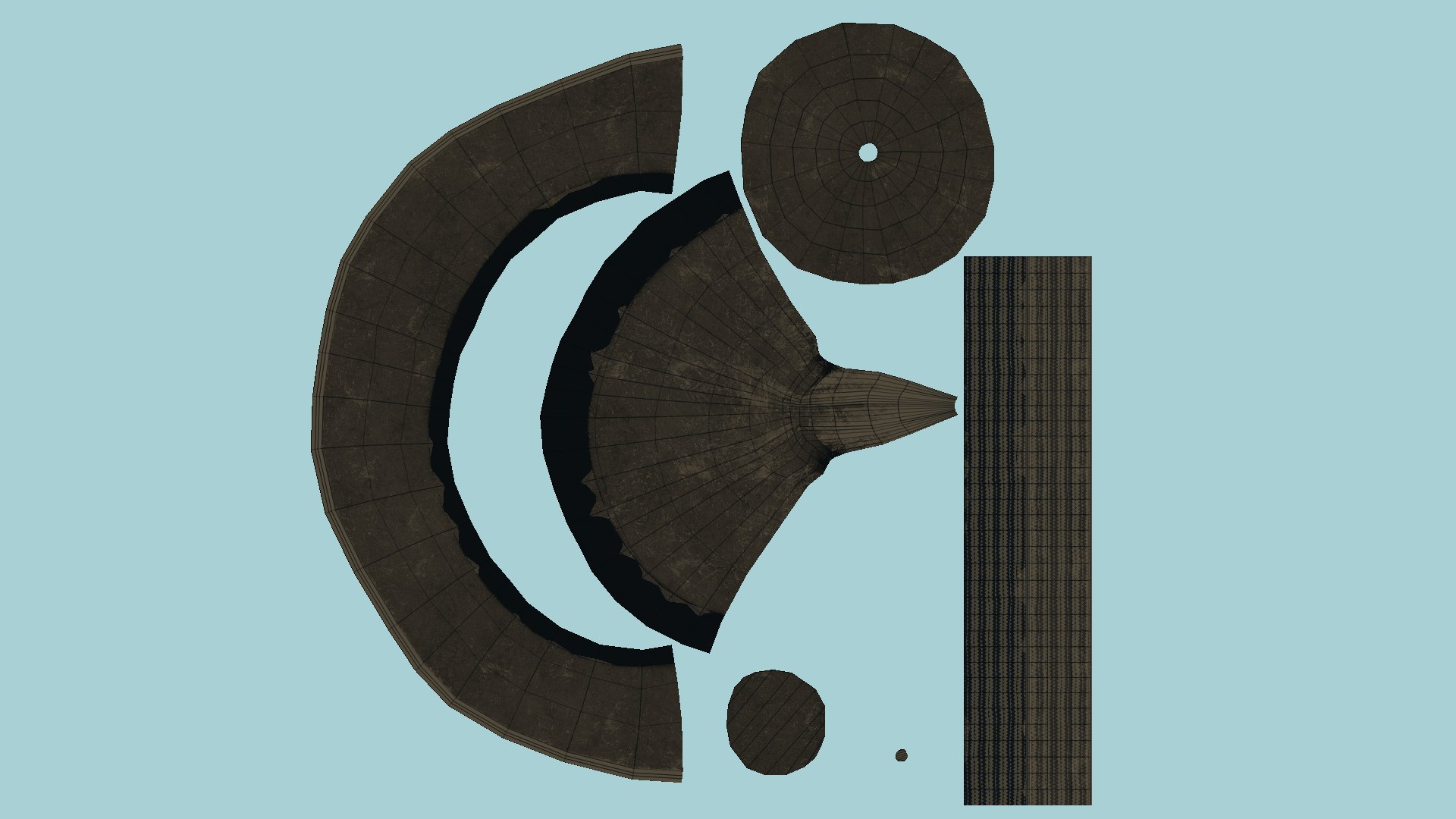 3D Rust Leather Wizard Hat - Character Design Fashion Model ...