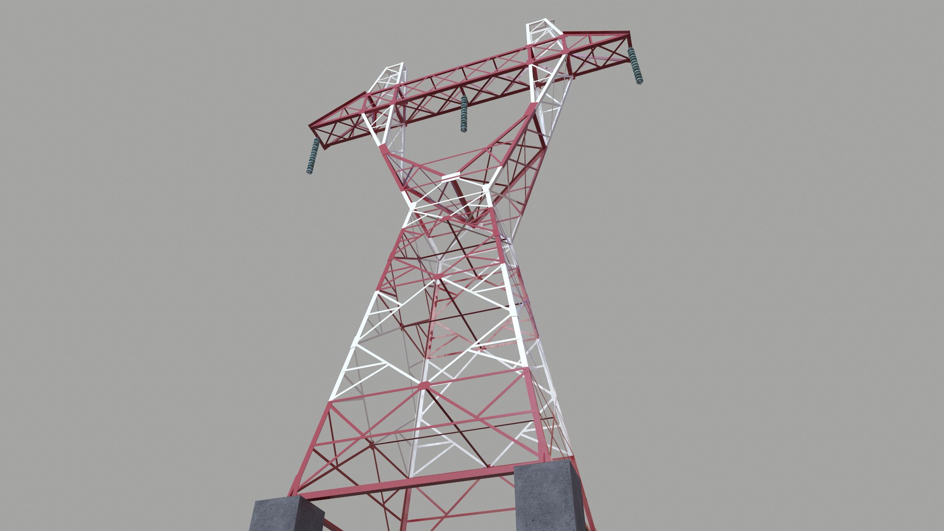 Transmission Tower 400kv Lowpoly Model - TurboSquid 2073656