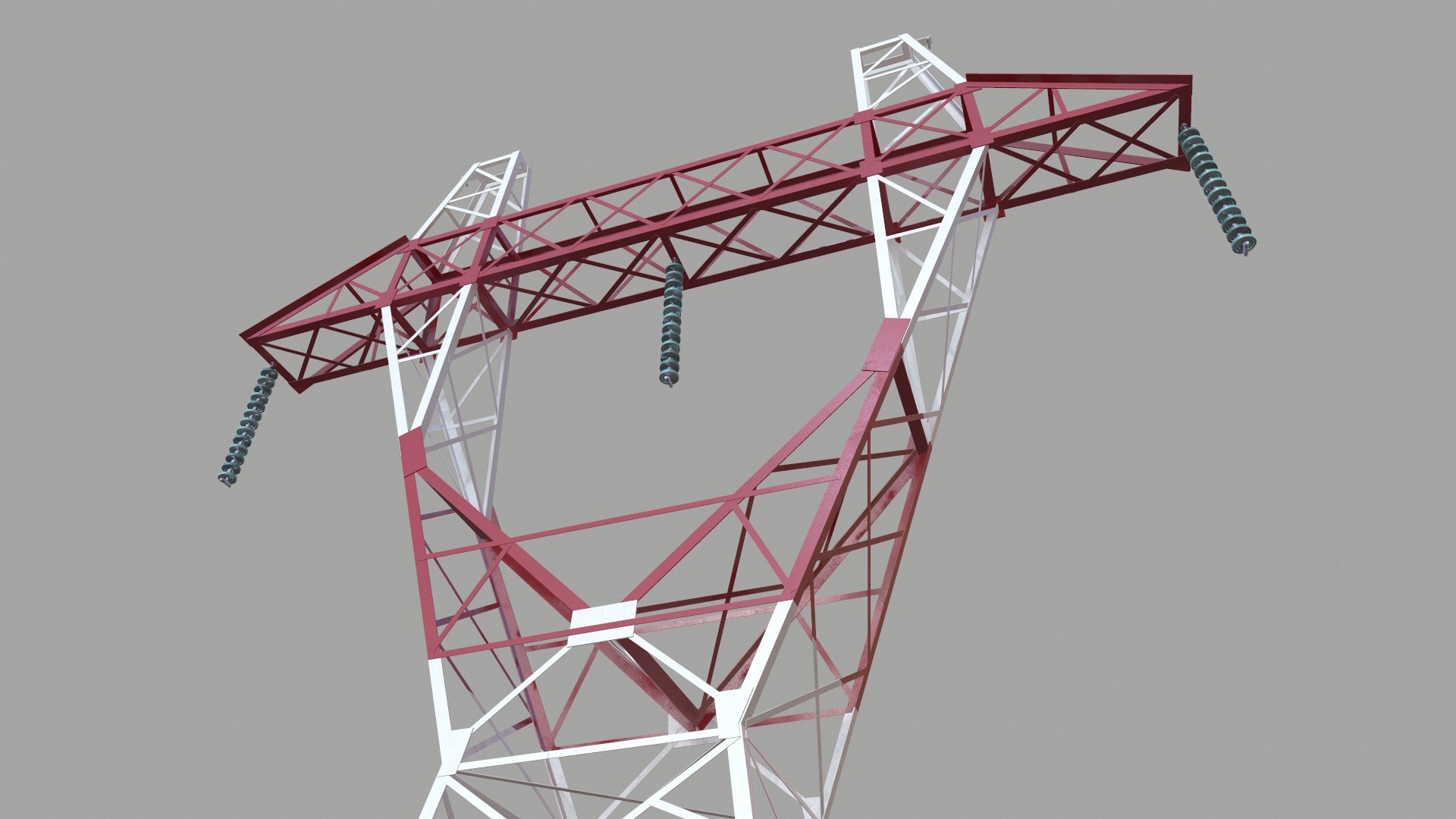 Transmission Tower 400kv Lowpoly Model - TurboSquid 2073656