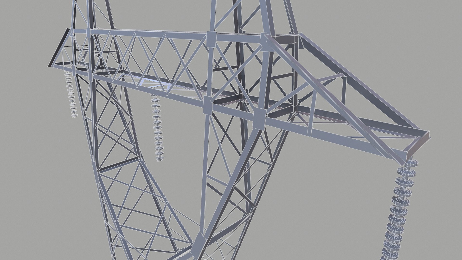 Transmission Tower 400kv Lowpoly Model - TurboSquid 2073656