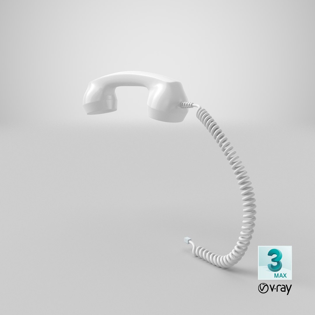 3D Phone Handset 02 - TurboSquid 2006728