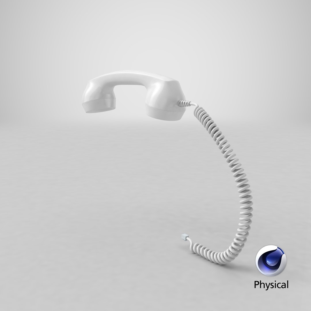 3D Phone Handset 02 - TurboSquid 2006728