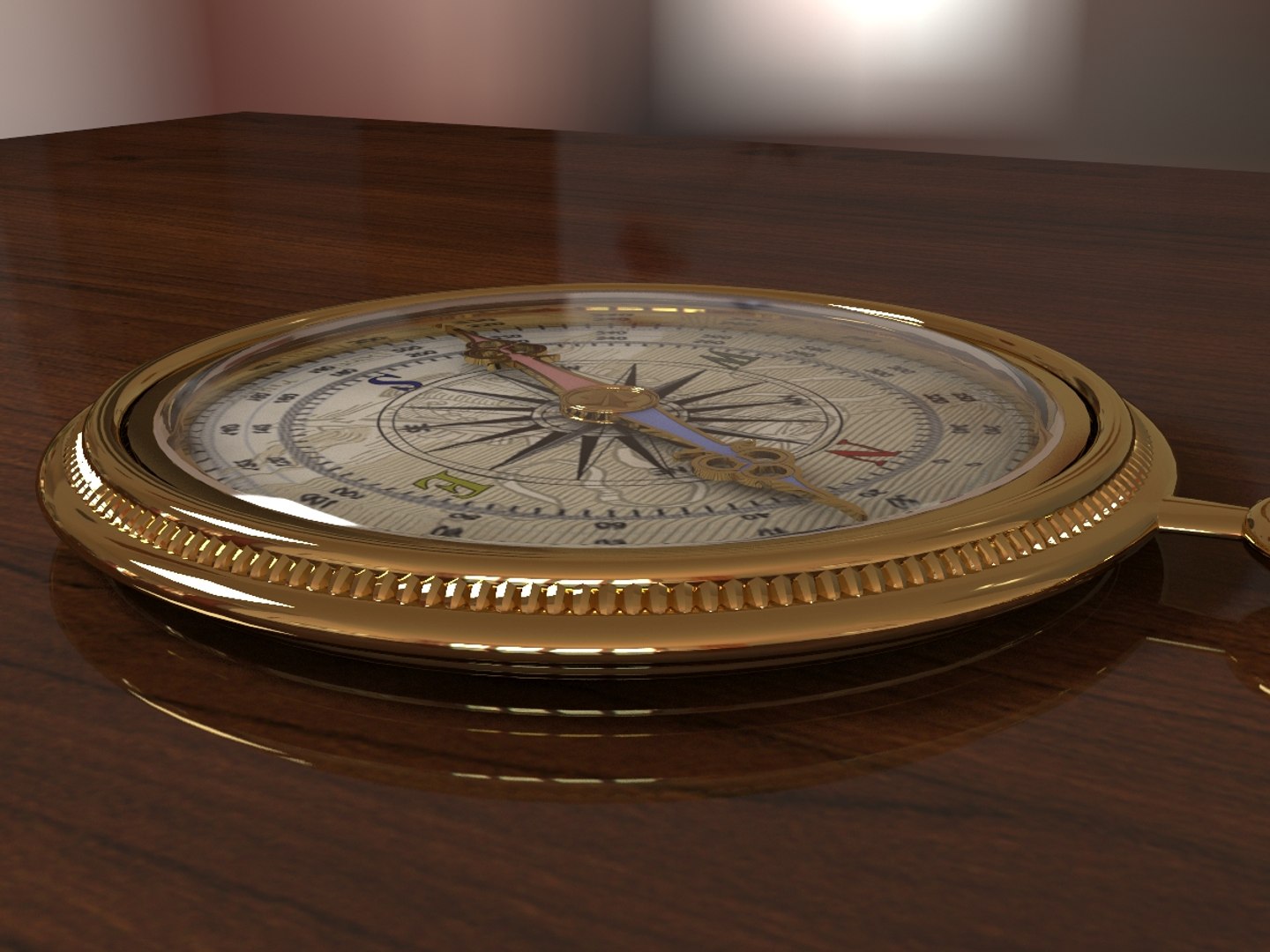 3D Golden Compass - TurboSquid 1231637
