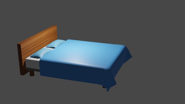modelo 3d Cama doble roble Cama doble roble - TurboSquid 2282660