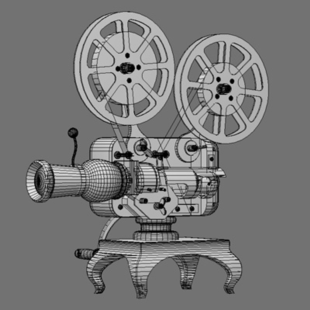 Vintage Film Projector 3d Model